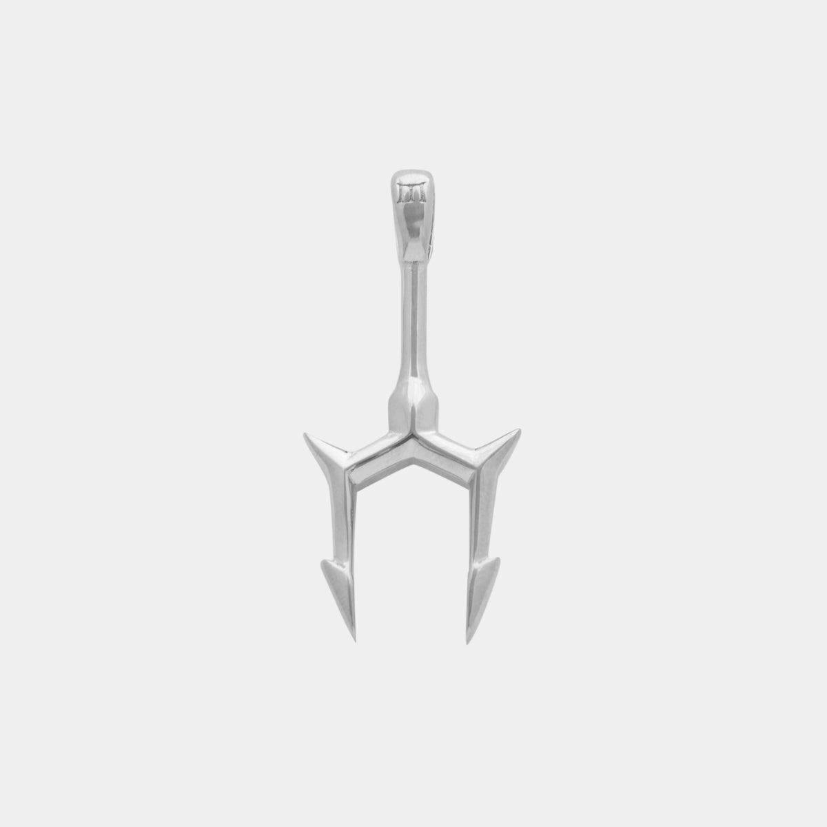 Hades Bident Pendant | 18k White Gold Hades Bident Pendant | Marcozo