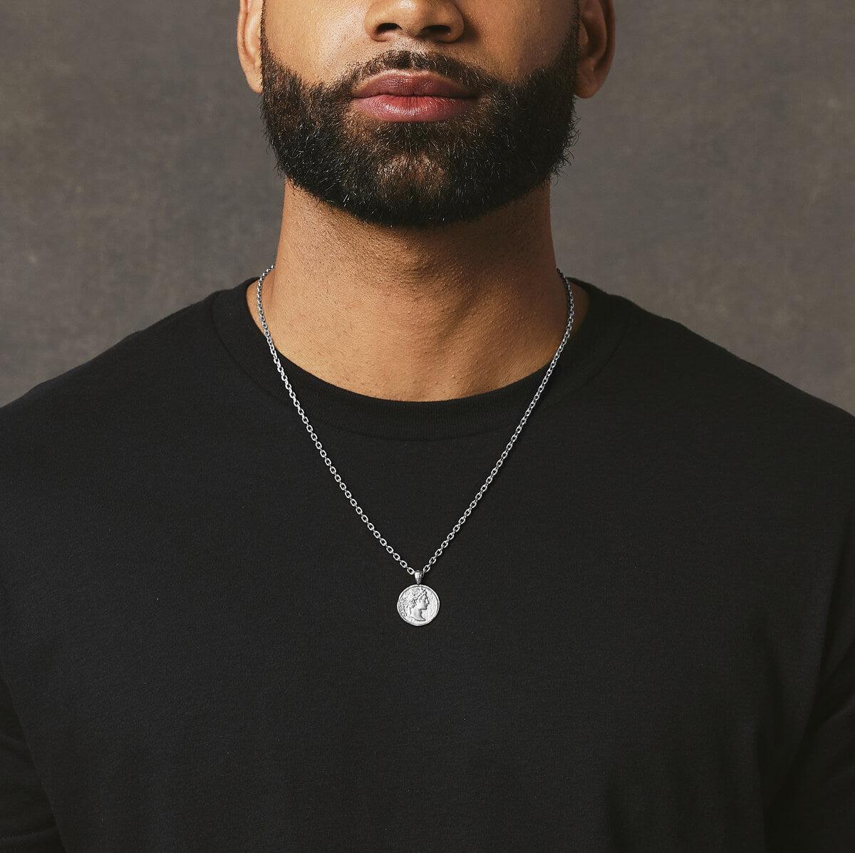 Augustus Pendant - Ancient Silver | MARCOZO