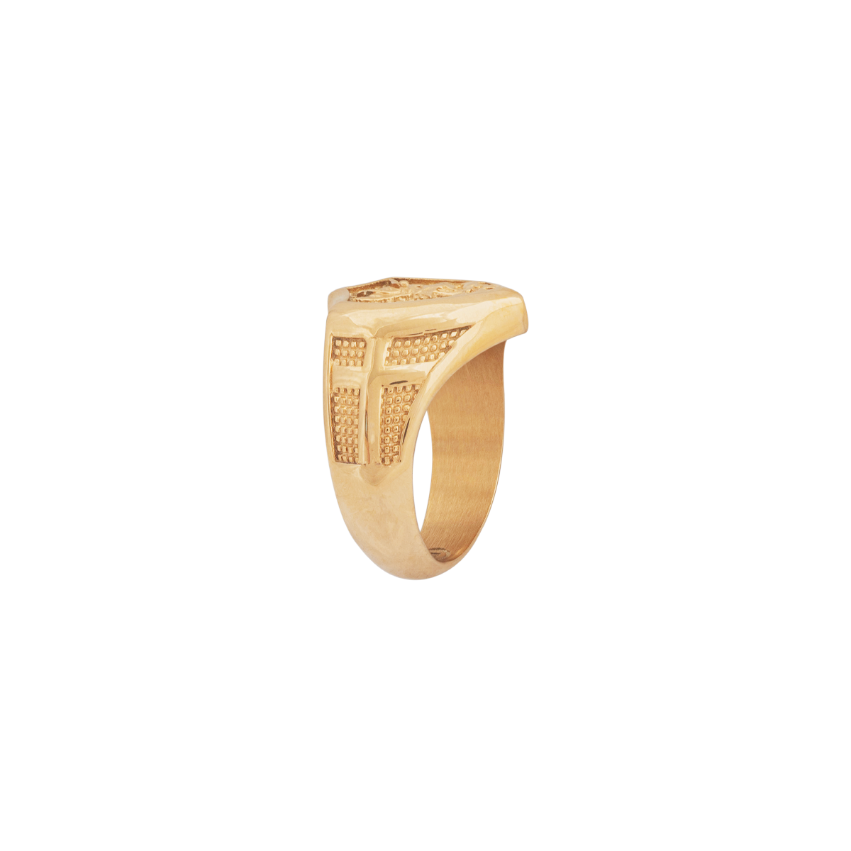 St. Michael Ring | 18k Gold Plated St. Michael Ring | Marcozo