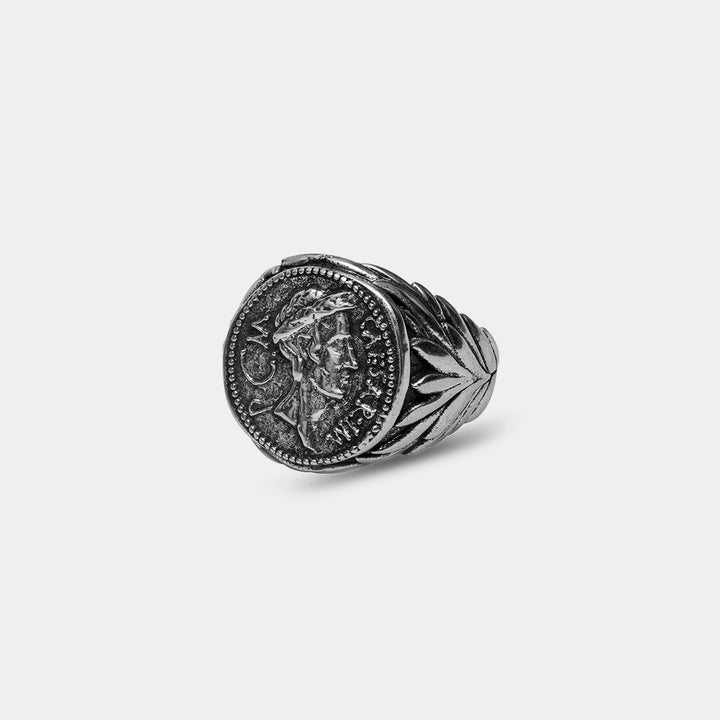 Julius Caesar Coin Ring | Silver Julius Caesar Coin Ring | Marcozo ...
