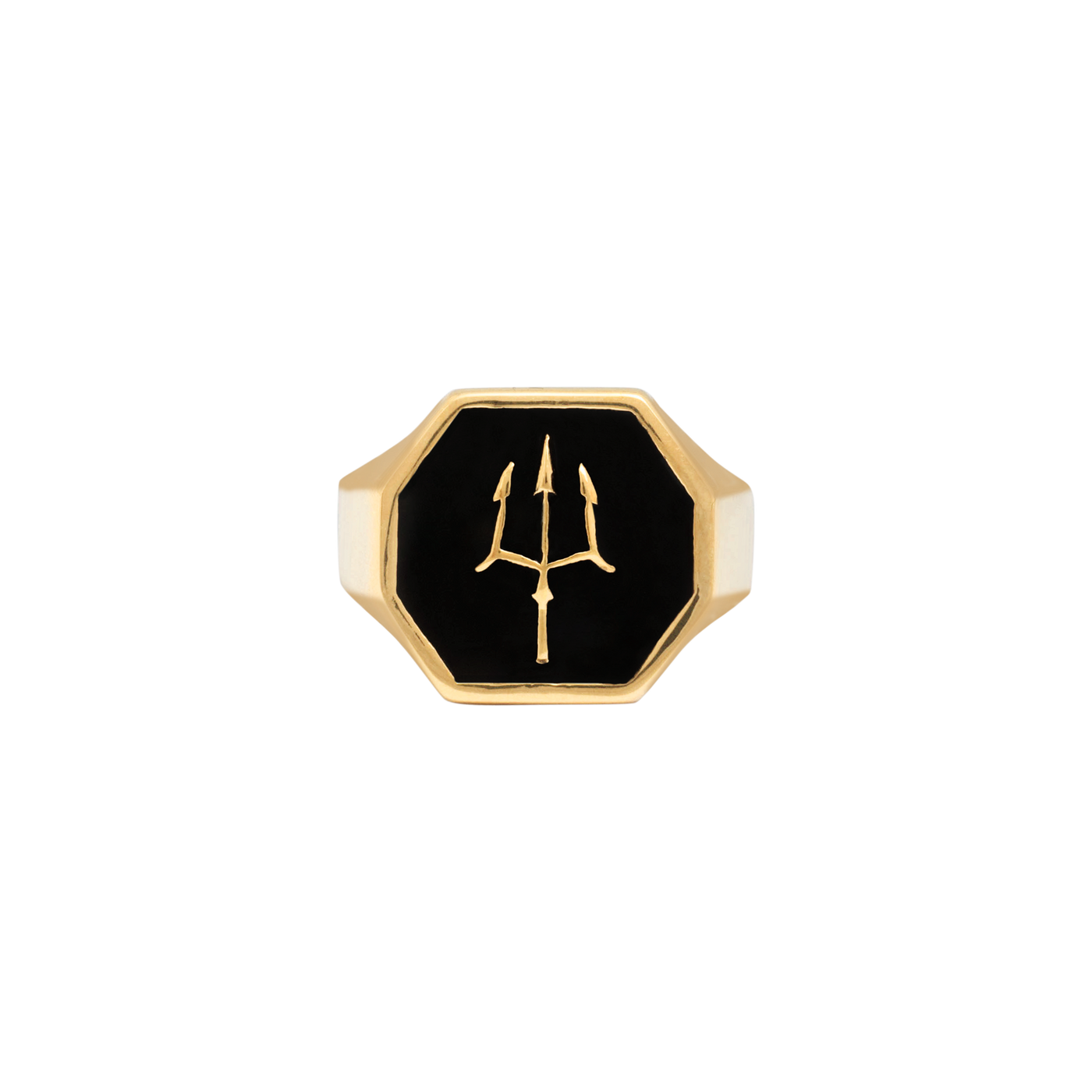 Poseidon Trident Ring | 18K Gold Trident Ring | Marcozo