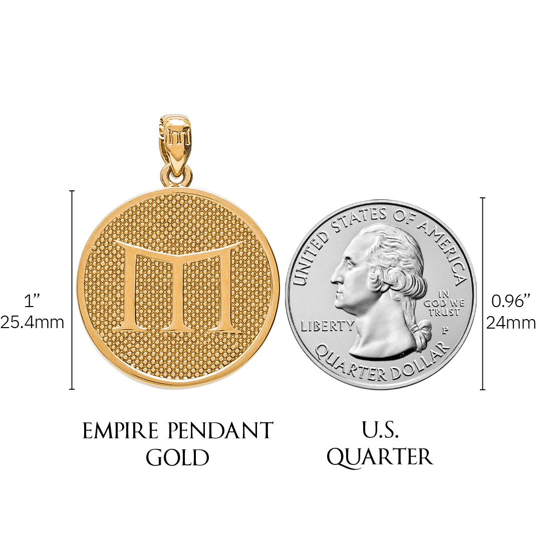 Marcozo Empire Necklace | Gold Plated Marcozo Pendant | Marcozo