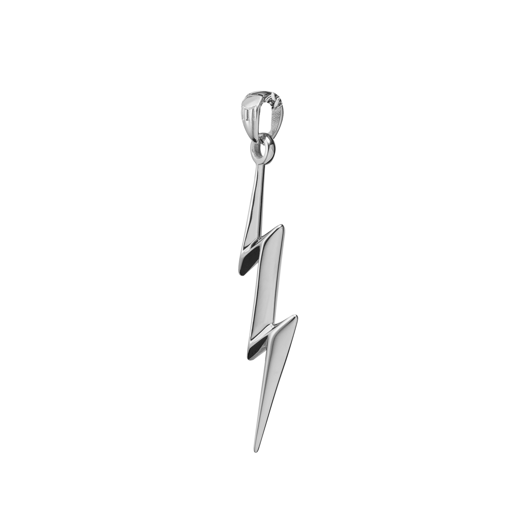 Zeus Thunderbolt Necklace | Silver Lightening Bolt Pendant | Marcozo