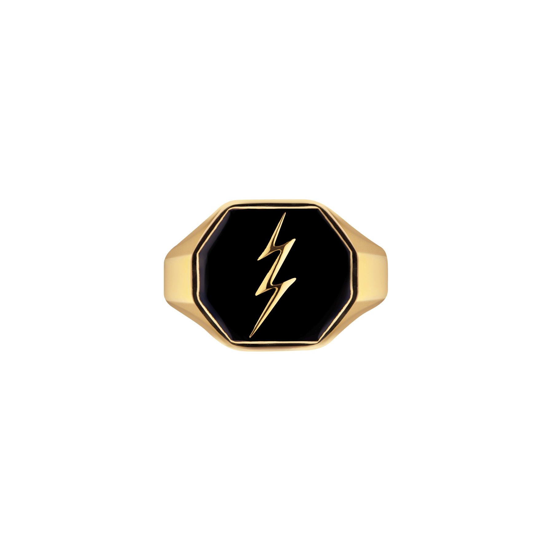 Zeus Thunderbolt Ring | 18K Gold Lightening Bolt Ring | Marcozo