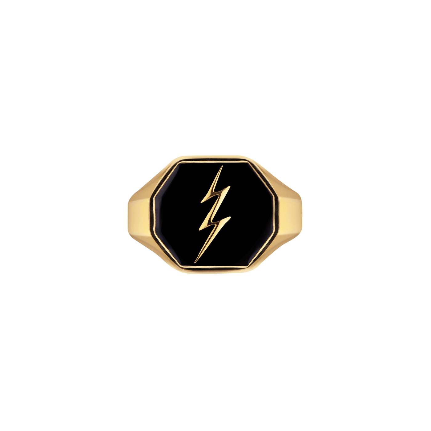 Zeus Thunderbolt Ring | 18K Gold Lightening Bolt Ring | Marcozo
