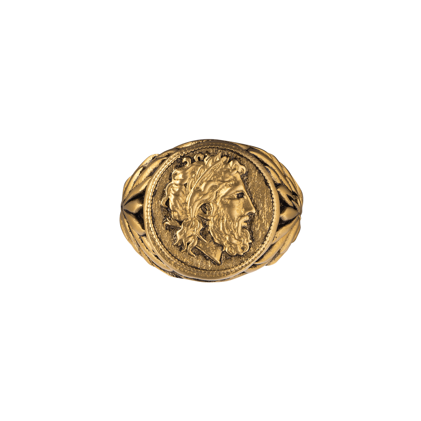 Zeus Coin Ring | Gold Plated Zeus Ring | Marcozo