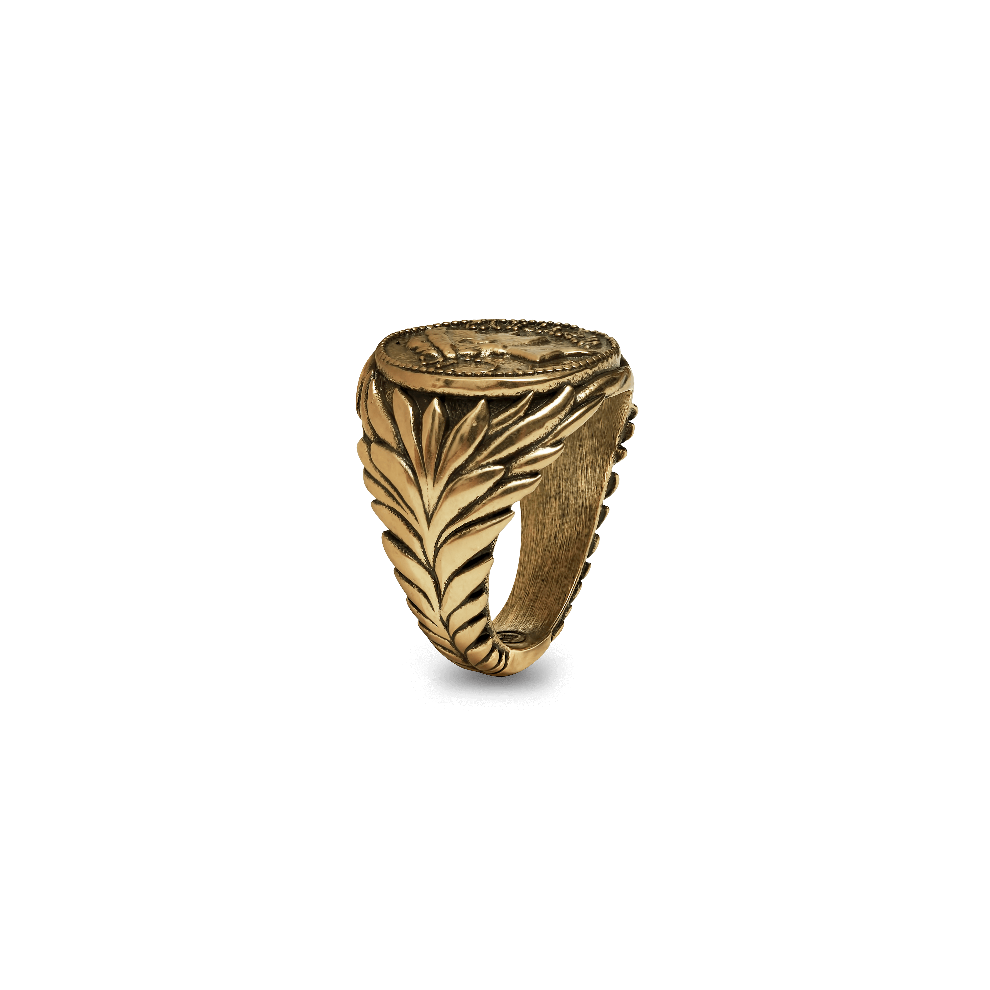 Julius Caesar Coin Ring | Gold Julius Caesar Coin Ring | Marcozo