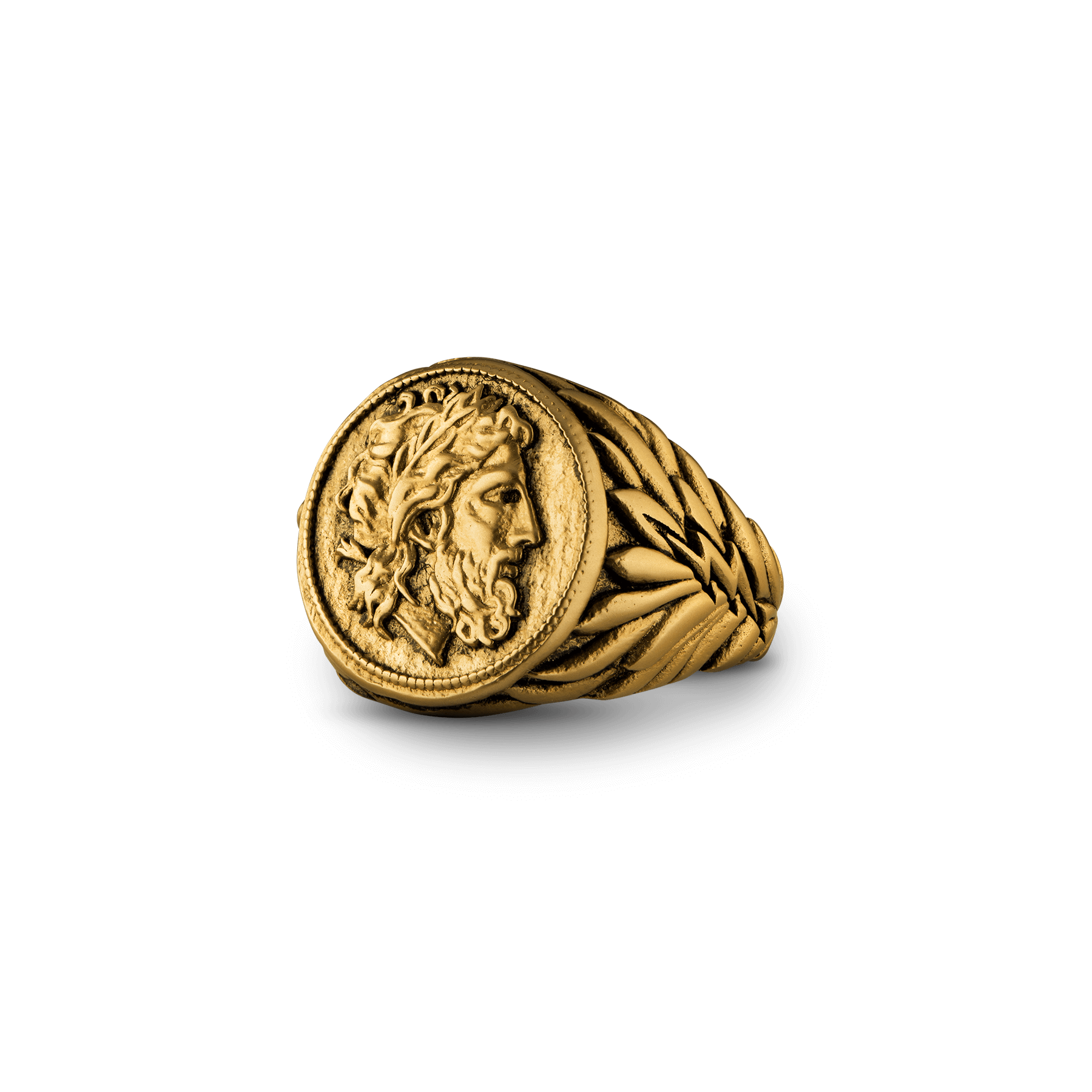 Zeus Coin Ring | Gold Plated Zeus Ring | Marcozo