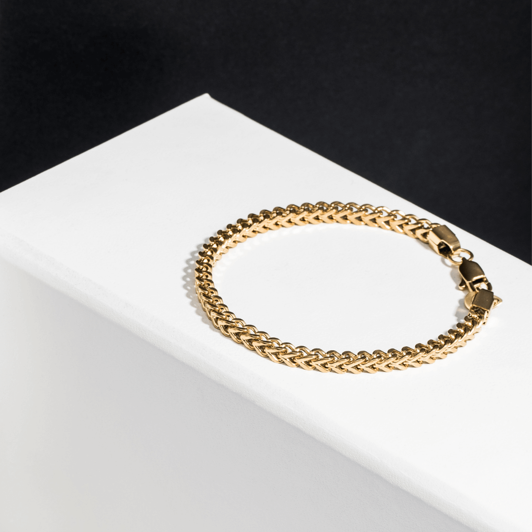 Gift the Unique Gold Franco Bracelet to your Loved Ones | Marcozo