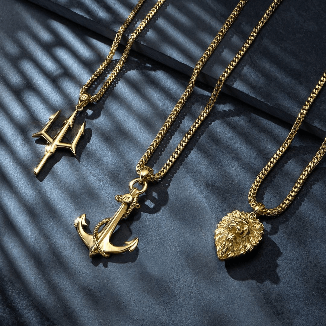 Buy Gold Anchor Necklaces Online at Best Prices | Marcozo