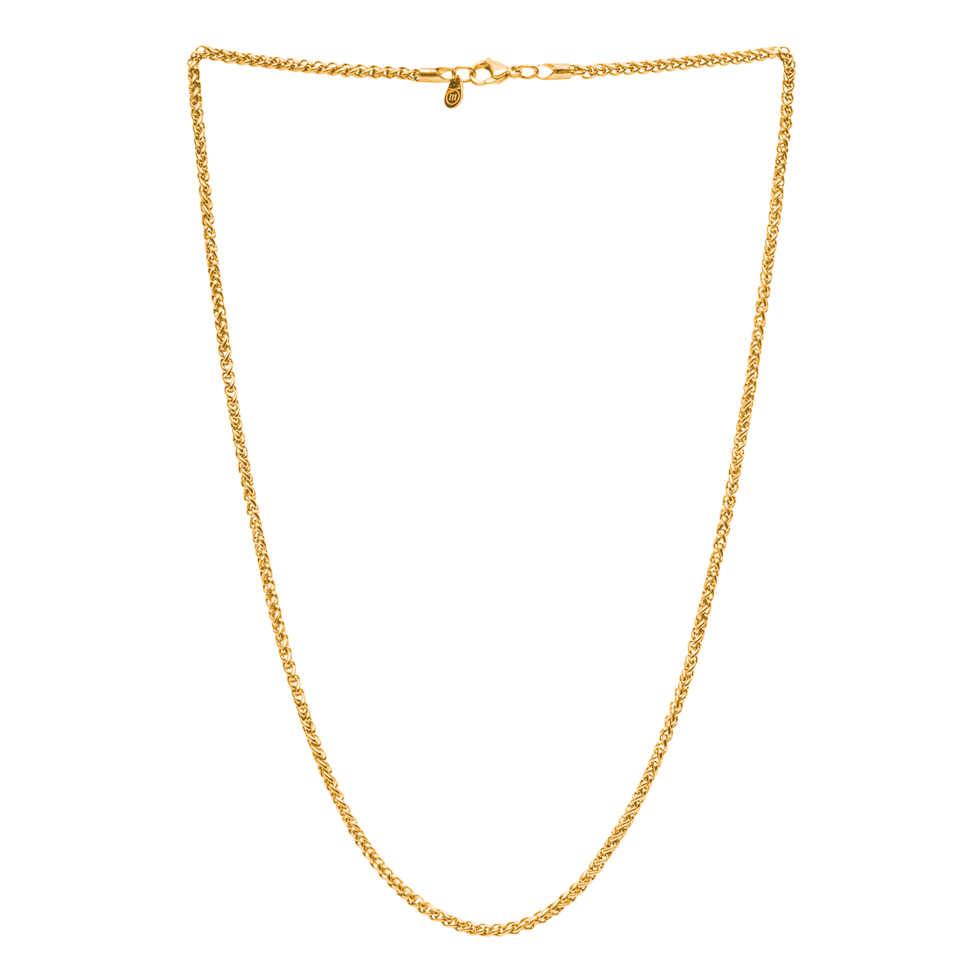 Wheat Chain | 18 Karat Gold Plated Wheat Chain | Marcozo